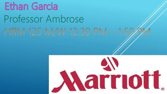 Jw marriott international | PPTX | Hotels and Motels | Travel Type