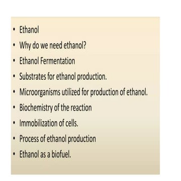 Ethanol fermentation | PPTX