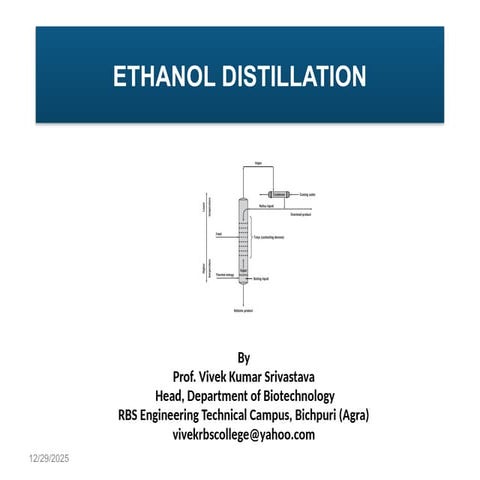 Ethanol distillation about Ethanol .pptx