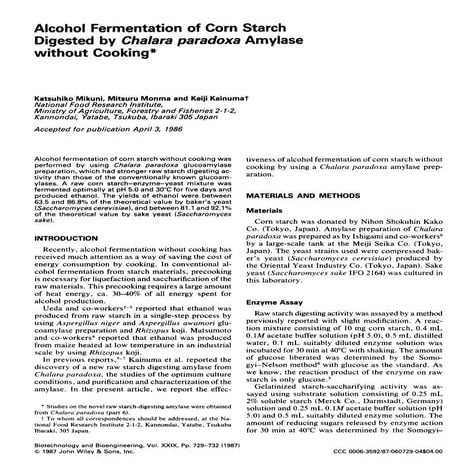 Ethanol fermentation | PDF