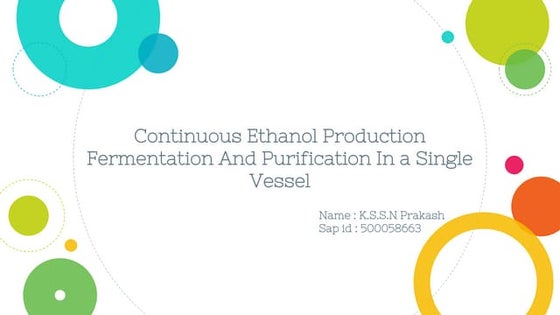 Ethanol fermentation | PPTX | Alcoholic Beverages | Food & Drink