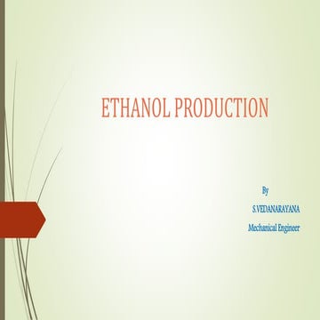 Ethanol fermentation | PPTX