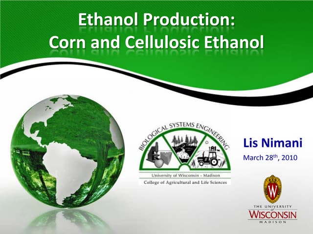 Bioethanol and its Production | PPTX