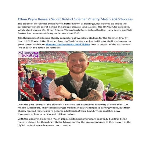 Ethan Payne Reveals Secret Behind Sidemen Charity Match 2026 Success.docx