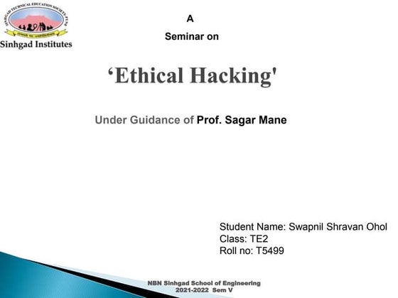 ETHICAL HACKING PRESENTATION | PPT