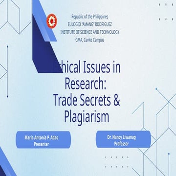 Ethical-Issues-in-Research by the proponent | PPT