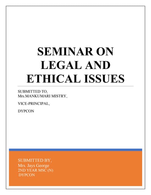 Ethics in nursing | PPT