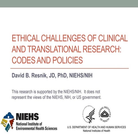 David Resnik - MedicReS World Congress 2012 | PPTX | Healthcare ...