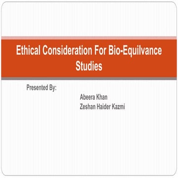 Ethical Consideration in Bioequivalence studies.pptx