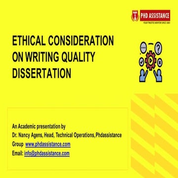 Ethical Consideration On Writing Quality Dissertation | PhD ...