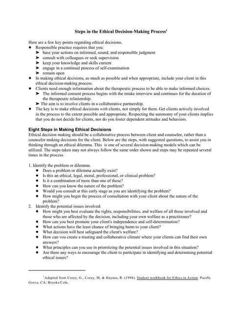 Lecture 9 ethical decision making | PPT