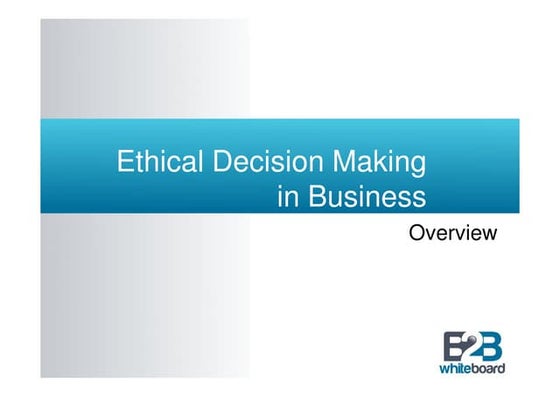 04 ethical decision making | PPT
