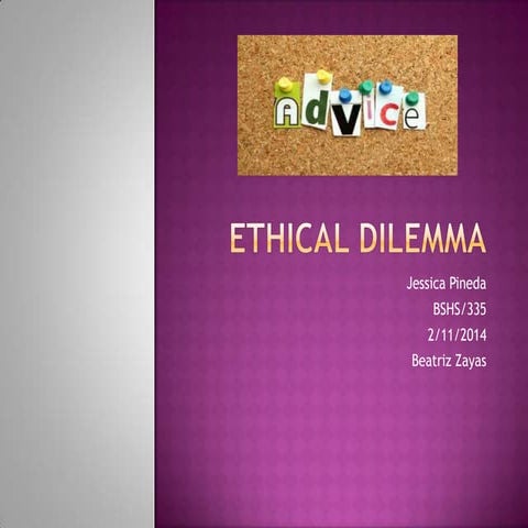 Ethical dilemma | PPTX