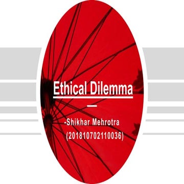 Ethical dilemma | PPTX