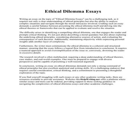 Ethical Dilemma Essays.pdf