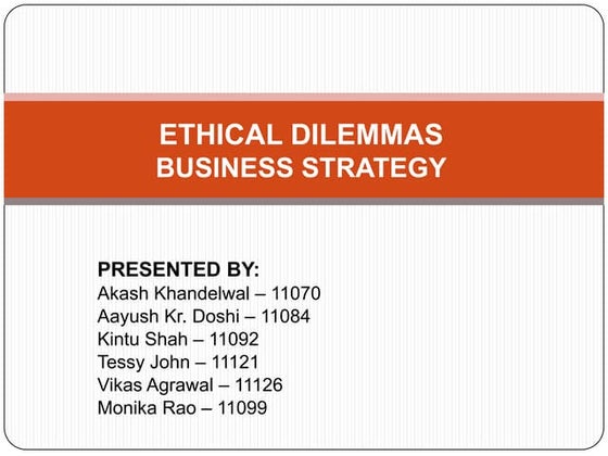 Ethical dilemmas presentation | PPT | Surgery | Medical Health