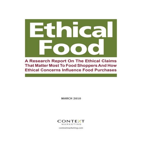 Ethical Food | PDF