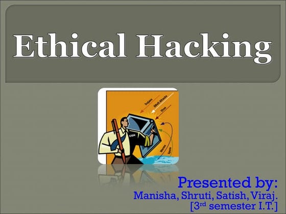 Ethical Hacking Powerpoint | PPT | Information and Network Security | Computing