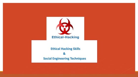 Ethical hacking Chapter 1 - Overview.pptx | Information and Network Security | Computing