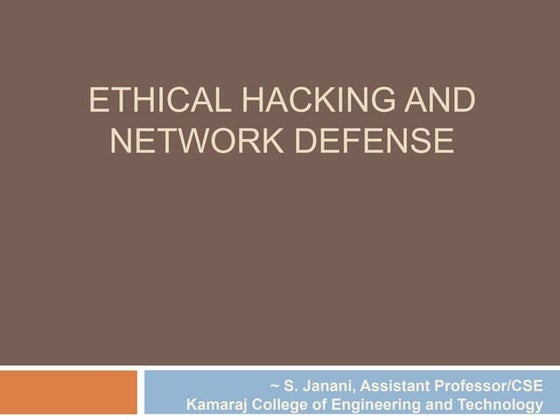 Ethical-Hacking-Attacks-A-Detailed-Overview | PPTX