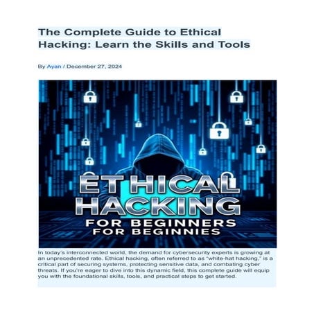 Master Ethical Hacking Basics Like a Pro | PDF
