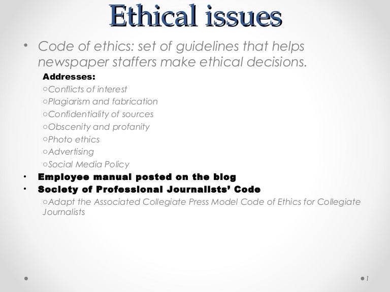 Ethical Issues ethical-issues