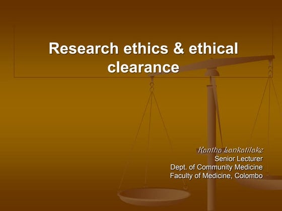 Ethical issues in research | PPTX | Education