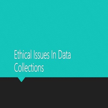 Ethical issues in research | PPTX