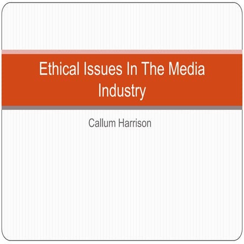 Introduction to Media Ethics | PPTX
