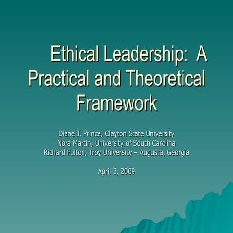 Ethical Leadership | PPT