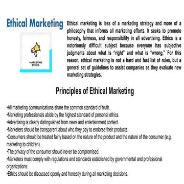 Ethics and societal marketing concept | PPTX