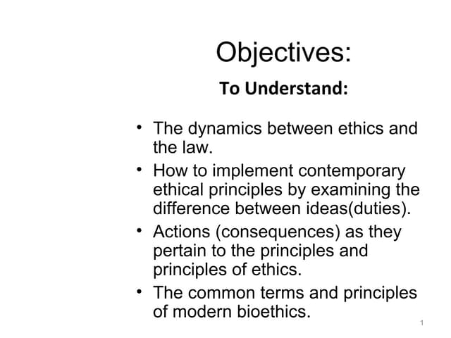 Lecture 3 ethics and bioethics | PPTX