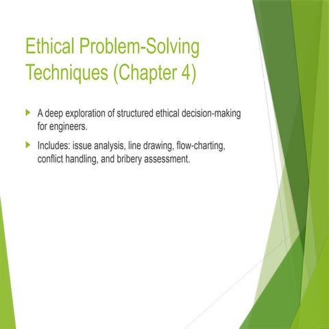 ethical problem solving techniques and more | PPTX