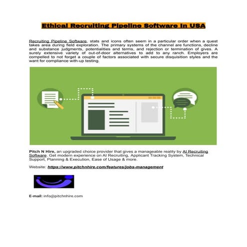 Ethical Recruiting Pipeline Software In USA | PDF