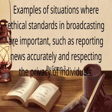 Ethical Standards in Radio Broadcasting. | PPTX