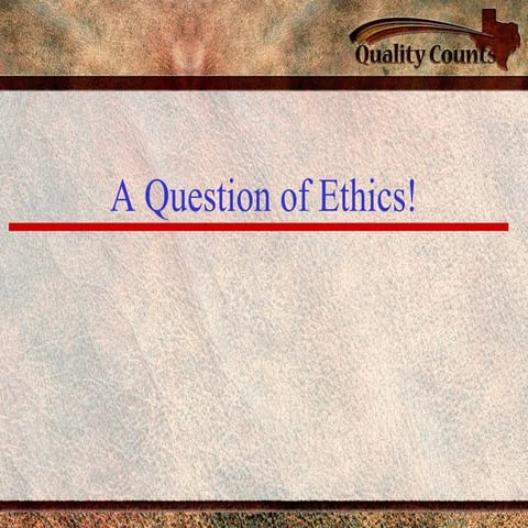 Ethics | PPT | Education