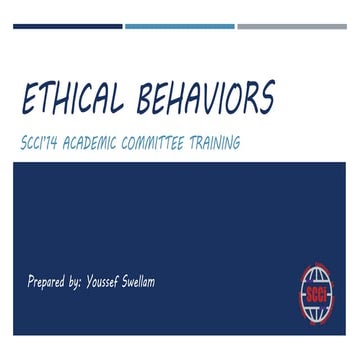 Ethical Behaviors | PPT
