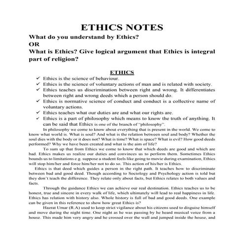 Ethics 2 | PDF