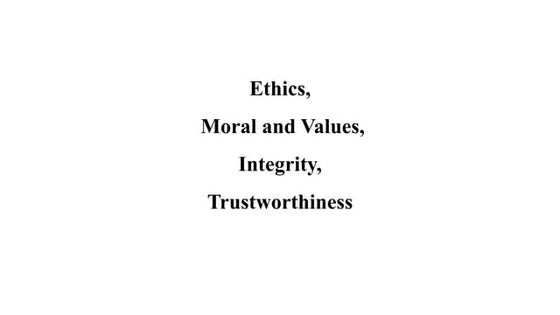 Moral standard vs. non moral standard | PPT