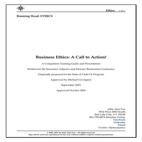 Workplace ethics | PDF