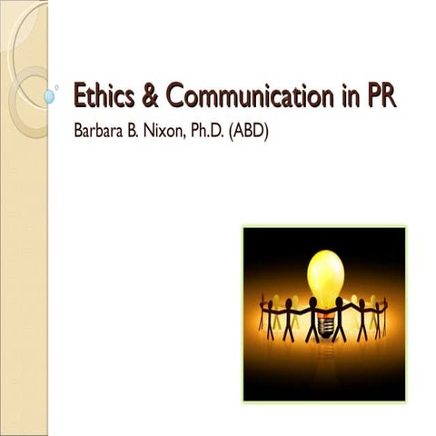 The Ethical Public Relations Practitioner | PPT
