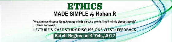 IAS GENERAL STUDIES – ETHICS – FIRST CLASS FREE TO ALL | PDF