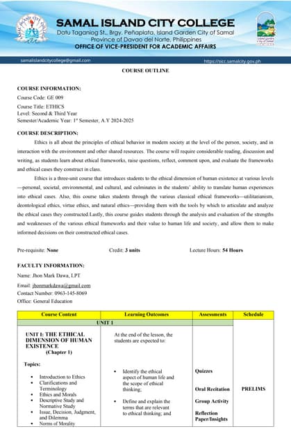 Ethics Syllabus (New Format-For Submision) 1st Sem., 2021-2022 - Julius Basallo.pdf