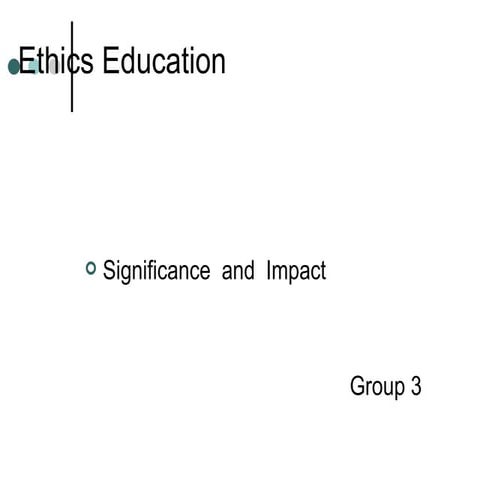 Ethics Education | PPT