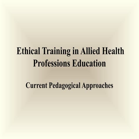 Ethics education3509 | PPT