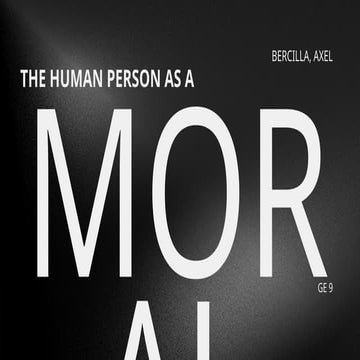 ETHICS. The Human Person as a moral agent .pptx