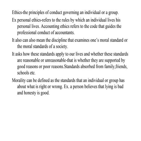 Management Ethics Chapter 1 | PPT