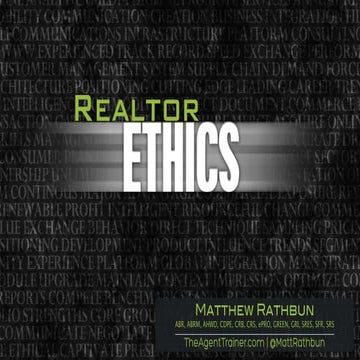 Realtor Code of Ethics Training | PDF