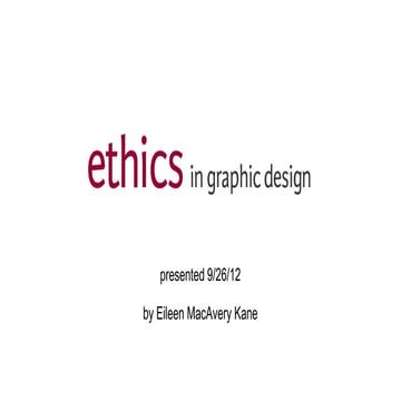 Ethics in Graphic Design | PPS