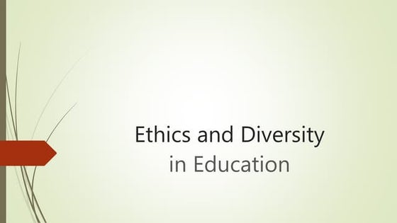 Teaching Children About Tolerance and Diversity | PPT